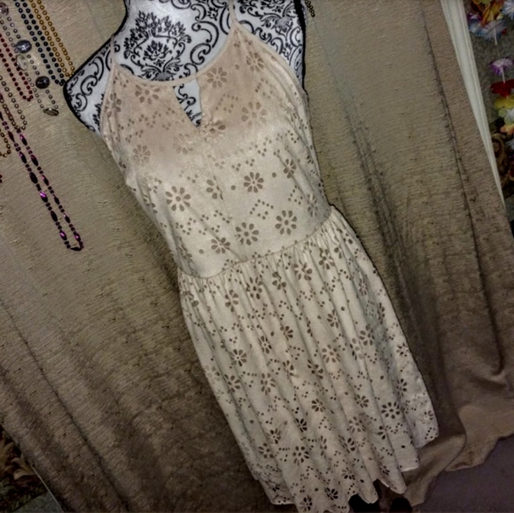 LC Lauren Conrad | Dresses | Lc Lauren Conrad Perforated Mini Dress Med ...
